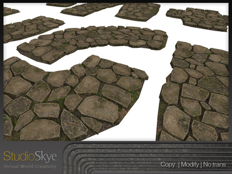Second Life Marketplace - Skye Stone Path Building Set