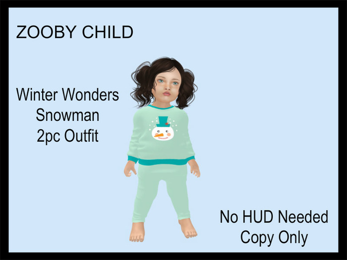 Second Life Marketplace - Steph-0-Bee's - Winter Wonders Snowman(Zooby ...