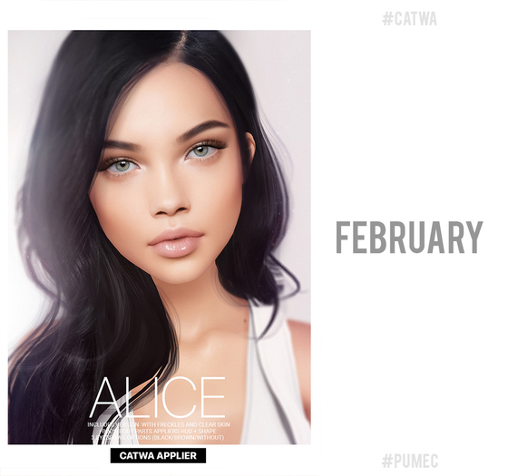 Second Life Marketplace - #PUMEC - Alice - FEBRUARY (N) - SKIN (Catwa)