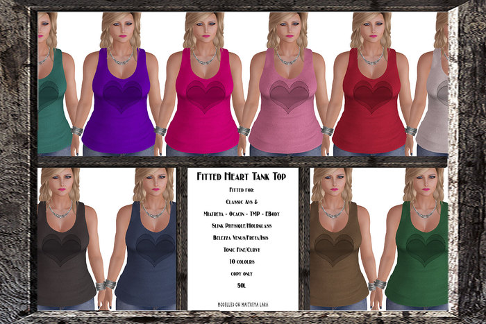 Second Life Marketplace - Fitted-Heart-Tank