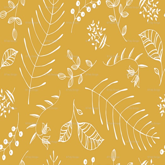 Mustard Yellow Pattern Background
