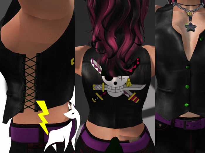 Second Life Marketplace - Lightning Fox~ One Piece Vest~ Roronoa Zoro~