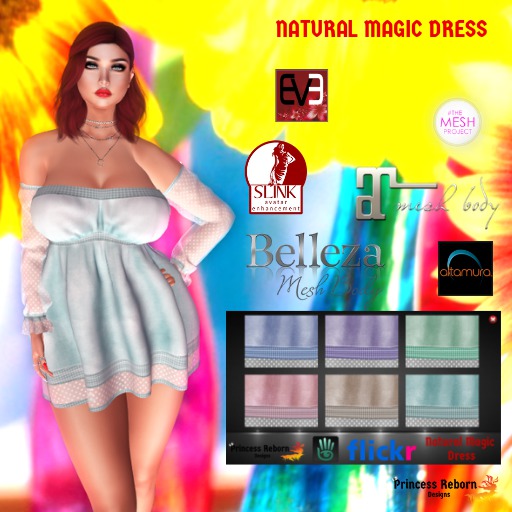 Second Life Marketplace - Natural Magic Dress "BOXED"