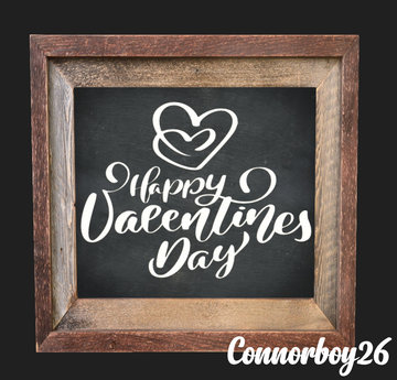 Second Life Marketplace - LOVE PICTURE FRAME CHALK RUSTIC - Valentines Day