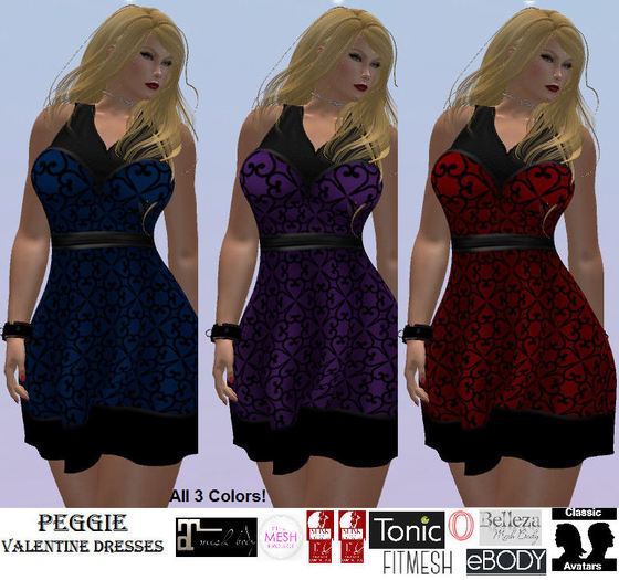 Second Life Marketplace - *MM* Peggie Valentine Dresses - PROMO