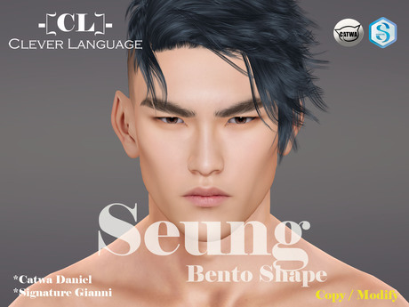 Second Life Marketplace - - [Clever Language] - Seung **BENTO SHAPE ...
