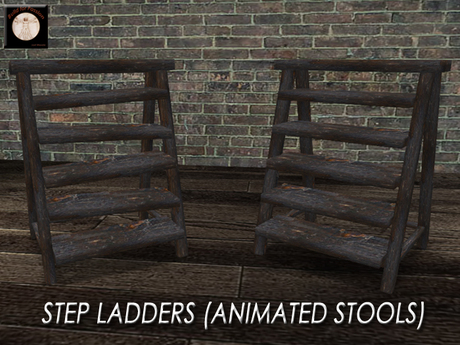 Second Life Marketplace - Step Ladders - Animated Stools