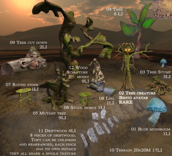 Second Life Marketplace - Nature Retreat Gacha 05 Mutant tree