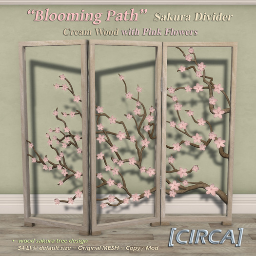 Second Life Marketplace - [CIRCA] - "Blooming Path" Sakura Divider ...