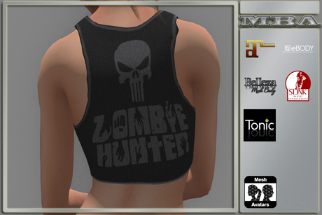 Second Life Marketplace - *MBA* Zombie Killer Crop Top