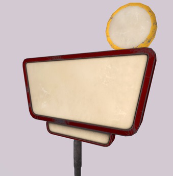 Second Life Marketplace - EC Basic Vintage Store Sign