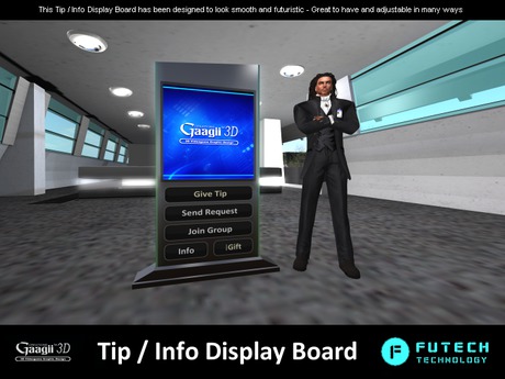 Second Life Marketplace - Gaagii - TIP / INFO DISPLAY BOARD