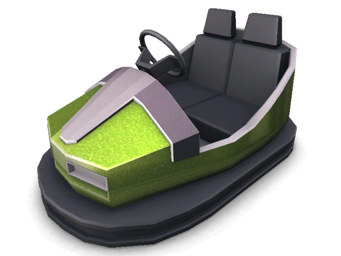 Second Life Marketplace - NOMAD // Retro Bumper Car // Green