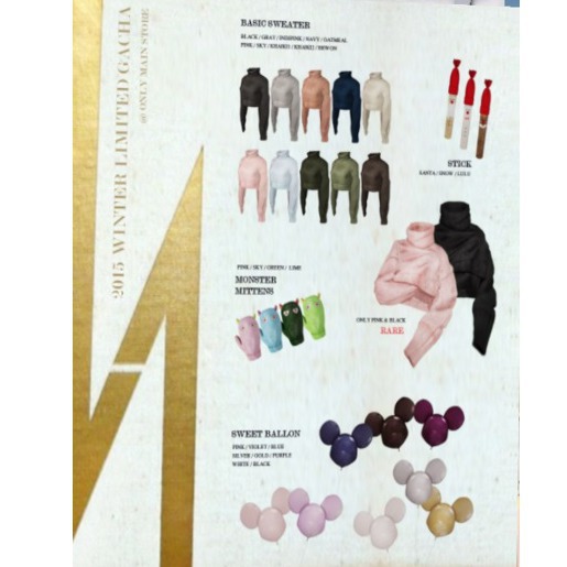 Second Life Marketplace - . offbeat . 2015 winter limited gacha : basic ...