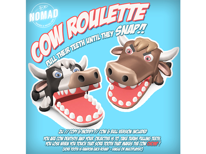 Second Life Marketplace - NOMAD // COW ROULETTE