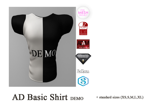 Second Life Marketplace - AD Basic Shirt - DEMO