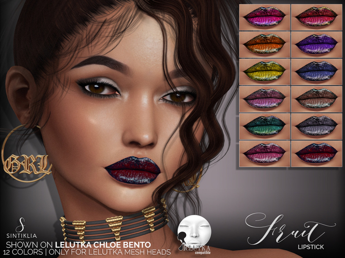 Second Life Marketplace - Sintiklia. - Lipstick Fruit(Lelutka)
