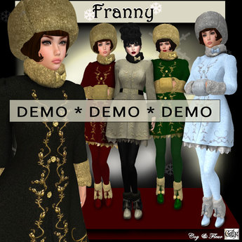 Second Life Marketplace - C&F FRANNY Winter Outfit w/ Mesh Body Sizes Demo