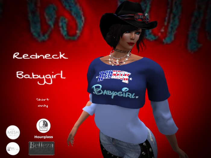Second Life Marketplace - HC Redneck BBG Ladies Shirt