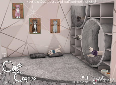 Second Life Marketplace - [Katelicious] Cats Corner Swank