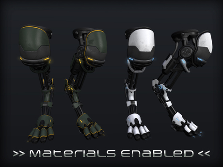 Second Life Marketplace - [P.0.E] - Seraph Anthro Prosthetic Legs