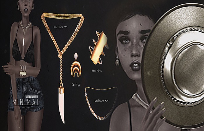 Second Life Marketplace - MINIMAL - Zelda Earring -R- *Gold*