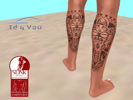 Second Life Marketplace - [Id4You] Tattoo Applier - Calf 39 (SLink)