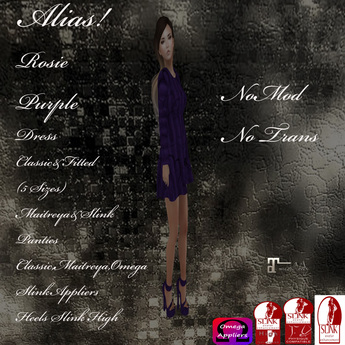 Second Life Marketplace - Alias! Rosie Purple *Boxed*