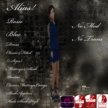 Second Life Marketplace - Alias! Rosie Blue *Boxed*