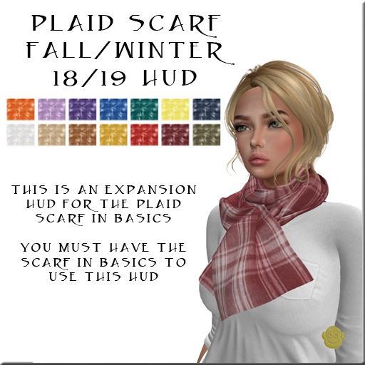 Second Life Marketplace - BM Plaid Scarf FW18 19 HUD