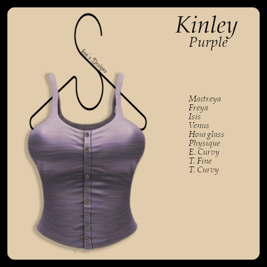 Second Life Marketplace - *Shae's KINLEY TANK Purple