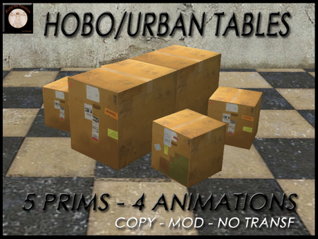 Second Life Marketplace - Hobo / Urban Tables