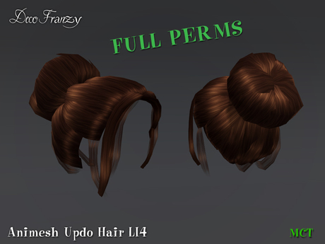 Second Life Marketplace - ~DecoFranzy~ Animesh Updo Hair (MCT)