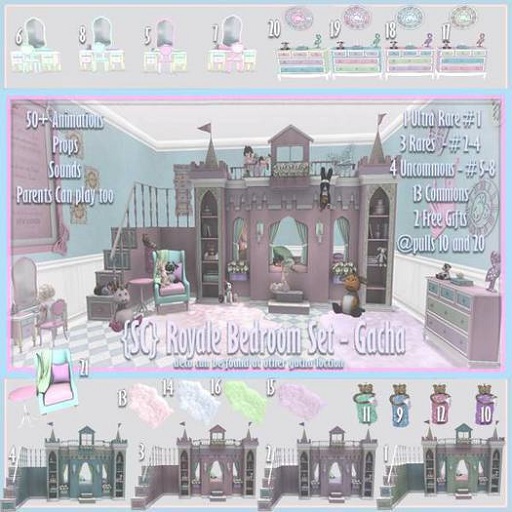 Second Life Marketplace - {SC} Royale Bedroom Gacha - #9