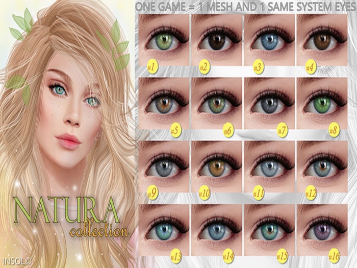 Second Life Marketplace - Insol: 'Natura collection' #9 - 'Gray'