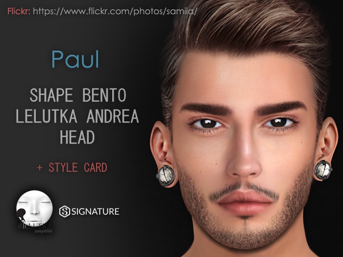 Second Life Marketplace - Samia - Lelutka Andrea Head - Paul Shape