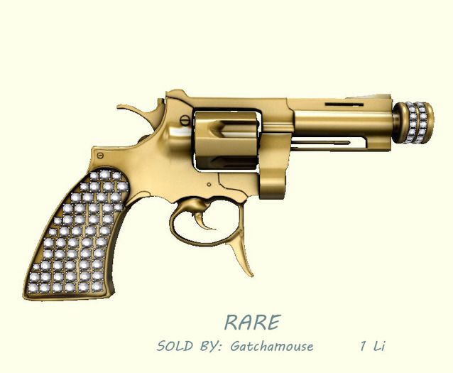 Second Life Marketplace - -David Heather-Diamond Gun/Gold RARE