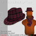 Second Life Marketplace - Paddy's Red Plaid Fedora with Shawl