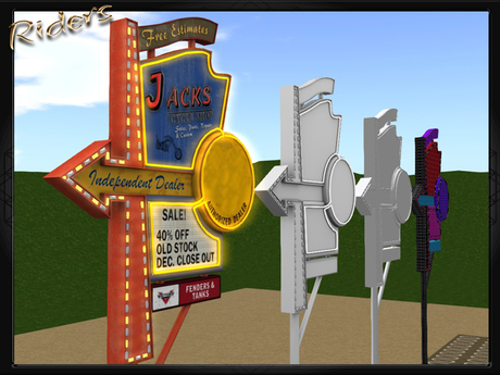 Second Life Marketplace - Riders Mesh Factory - Neon Sign II, Multi ...