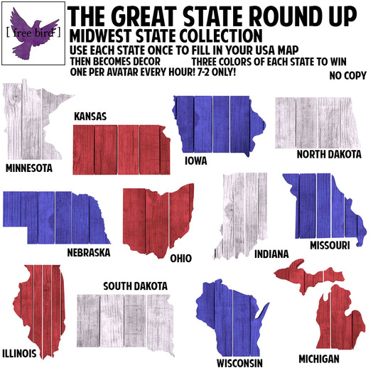 Second Life Marketplace - [ free bird ] US State Collection - Wisconsin ...