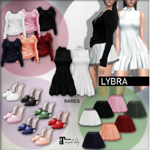 Second Life Marketplace - LYBRA . BON TON SKIRT PEACH