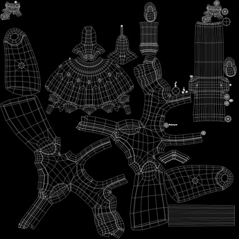 Second Life Marketplace - Dae Obj FBX Men's Sheriff Outfit Gun