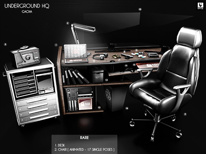 Second Life Marketplace - 15. BAMSE: Underground HQ - Keyboard