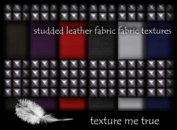 Second Life Marketplace - studded leather fabric textures