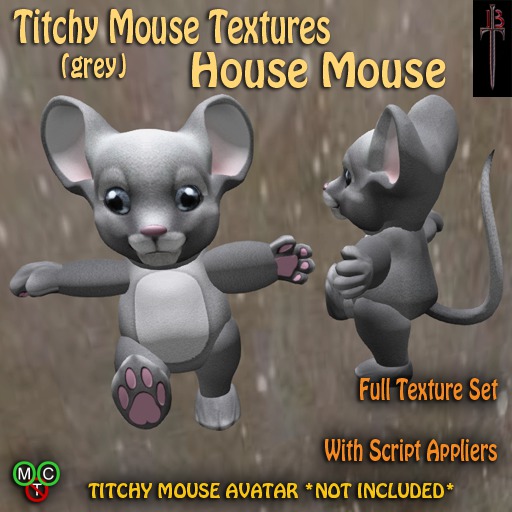 Second Life Marketplace - Titchy Mouse Texture: House Mouse