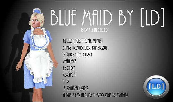Second Life Marketplace - Blue Maid