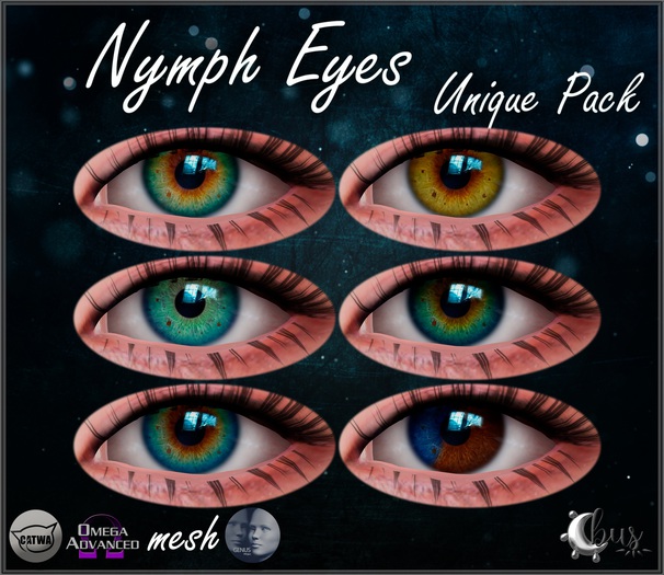 Second Life Marketplace - -bus- Nymph Eyes *UNIQUE PACK* {Catwa -Genus ...