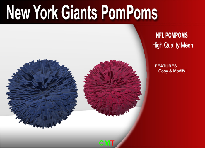 Second Life Marketplace - New York Giants Pompoms