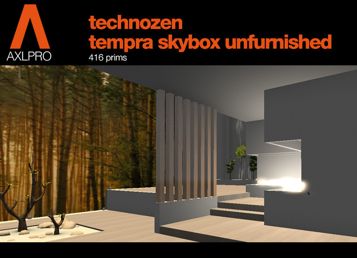 Second Life Marketplace - AXL pro Plus - Technozen Tempra Skybox Unfurnished