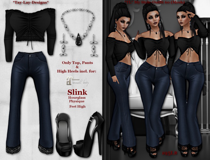 Second Life Marketplace - *Tay-Lay-Designs* My Style-Outfit 60 (Mesh)